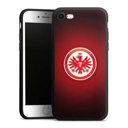 DeinDesign iPhone SE (2020) Handy Premium Silikon H&uuml;lle Handyh&uuml;lle schwarz Case Coat Of Arms Eintracht Frankfurt Official Licensed Product Silikon Premium Case