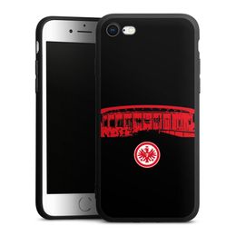 DeinDesign iPhone SE (2020) Handy Premium Silikon H&uuml;lle Handyh&uuml;lle schwarz Case Eintracht Frankfurt Stadium Official Licensed Product Silikon Premium Case