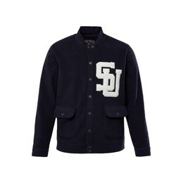 STHUGE Zip-Up Hoodie male Blue size 6XL