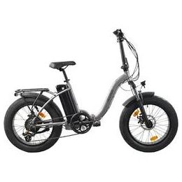 E-Bike Llobe "Elektro Faltrad 20" Terrain grau" Gr. 43, grau, E-Bikes, 43cm, 20 Zoll (50,80cm)