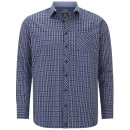 Jan Vanderstorm Button Up Shirt ' Bjornman ' male Blue size 7XL