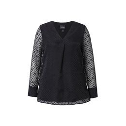 Ulla Popken Bluse Damen Größe L/XL schwarz