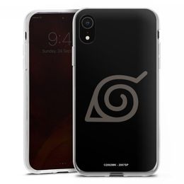 DeinDesign iPhone Xr Handy Silikon H&uuml;lle Case transparent Handyh&uuml;lle Naruto Shippuden Konoha Logo Silikon Case