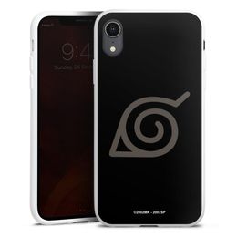 DeinDesign iPhone Xr Handy Silikon H&uuml;lle Case wei&szlig; Handyh&uuml;lle Naruto Shippuden Konoha Logo Silikon Case