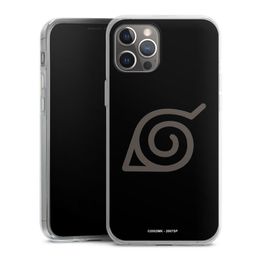 DeinDesign iPhone 12 Pro Max Handy Silikon H&uuml;lle Case transparent Handyh&uuml;lle Naruto Shippuden Konoha Logo Silikon Case