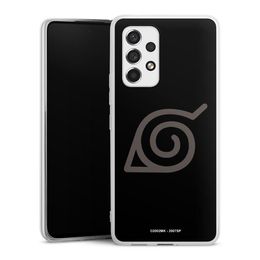 DeinDesign Galaxy A53 5G Handy Silikon H&uuml;lle Case transparent Handyh&uuml;lle Naruto Shippuden Logo Konoha Silikon Case