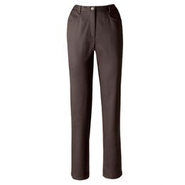 WITT Damen Jeans mit Stretch-Anteil, schokobraun, Gr&ouml;&szlig;e 38