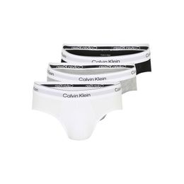 Calvin Klein Underwear Slip Herren Gr&ouml;&szlig;e XL graumeliert / schwarz / offwhite