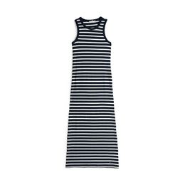 Tommy Hilfiger Kleid Damen Größe 42 dunkelblau / weiß Winterkleid