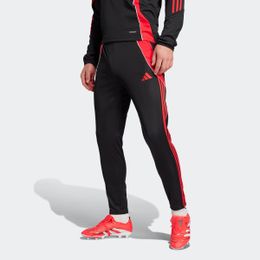 Trainingshose adidas Performance "TIRO24 TRPNT S", Herren, Gr. L, N-Gr, schwarz, pure ruby, Obermaterial: 100% Polyester, sportlich, Hosen