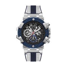 Guess Uhr ' CARBON ' Herren Gr&ouml;&szlig;e One Size navy / schwarz / silber / wei&szlig;