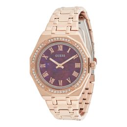 Guess Uhr Damen Gr&ouml;&szlig;e One Size rosegold / lila