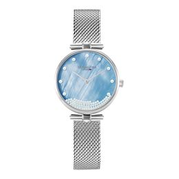 Victoria Hyde Uhr 'Pearl' Damen Gr&ouml;&szlig;e One Size blau / silber / perlwei&szlig;