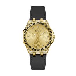 Guess Analoguhr 'INSIGNIA' Damen Gr&ouml;&szlig;e One Size gold / schwarz