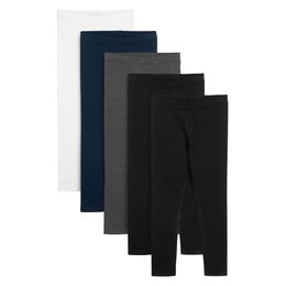 next Leggings M&auml;dchen Gr&ouml;&szlig;e 104 marine / graumeliert / schwarz / wei&szlig;