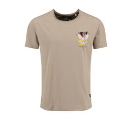Key Largo T-Shirt 'Hope' Herren Gr&ouml;&szlig;e S beige / gelb / schwarz / offwhite