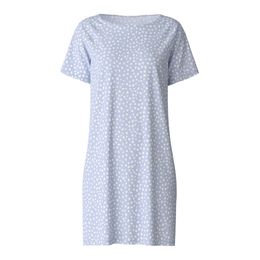 Calida Nachthemd Damen Gr&ouml;&szlig;e M hellblau / wei&szlig;