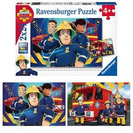 Ravensburger Feuerwehrmann Sam Sam hilft dir in der Not Puzzle, 2 x 24 Teile