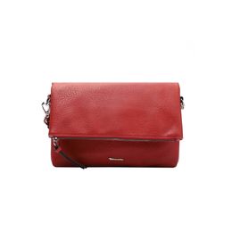 Clutch Tamaris "Clutch TAS Alessia", Damen, Gr. B/H/T: 25cm x 17cm x 5cm, rot (rot 600), Kunststoff, Taschen