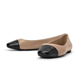 Tchibo Leder-Ballerinas - Schwarz - Gr.: 37