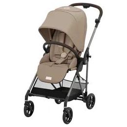 Kinder-Buggy Cybex "Cybex Gold, Melio Carbon", Baby, beige (almond beige), Kinderwagen