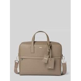 BOSS Laptoptasche mit Label-Print Modell 'Zair'