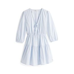 Tommy Jeans Kleid Damen Größe 44 hellblau Winterkleid