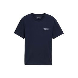 Tom Tailor Denim T-Shirt Herren Größe XL nachtblau / offwhite