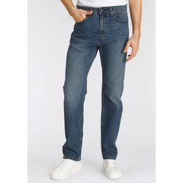 Levi's Straight-Jeans LEVI'S "505", Herren, Gr. 29, Länge 32, blau (feel the music), Denim/Jeans, Obermaterial: 99% Baumwolle, 1% Elasthan, casual, normal lang, Jeans, REGULAR