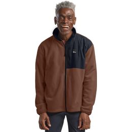 Fleecejacke Jack Wolfskin "SUMETRO FZ M", Herren, Gr. L (52), braun (schwarz, rust), Oberstoff: 100% POLYESTER ; Kontrastmaterial 1: 94% POLYAMID, 6% ELASTHAN; Futter 1:00% POLYESTER, Jacken