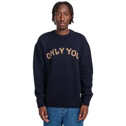 Wollpullover Element "Smokey Bear x Element Oy Jacquard", Herren, Gr. XL, blau (eclipse navy), 50% Wolle, 30% Modacryl, 20% Polyamid, Pullover