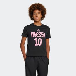 Trainingsshirt adidas Performance "Y MESSI N&N G T", Kinder, Gr. 152, schwarz, Obermaterial: 100% Baumwolle, sportlich, Shirts