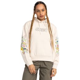 Hoodie Element "Party Flower", Damen, Gr. L, oat milk, 70% Baumwolle, 30% Baumwolle, Sweatshirts