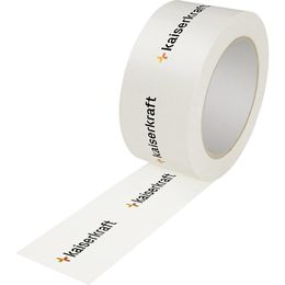 Papier-Packband, gekreppt, individuell bedruckt, VE 36 Rollen, Druck 3-farbig, wei&szlig;, ab 2 VE kaiserkraft