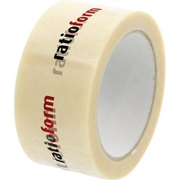 PVC-Klebeband, individuell bedruckt, VE 36 Rollen, Druck 2-farbig, transparent, ab 4 VE kaiserkraft