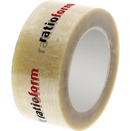 PET-Paketband, individuell bedruckt, VE 36 Rollen, Druck 2-farbig, transparent, ab 4 VE kaiserkraft