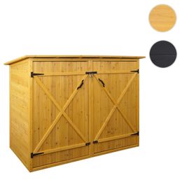 Mendler 1er-Fahrradgarage HWC-H60, Fahrradbox Ger&auml;teschuppen Ger&auml;tehaus, MVG abschlie&szlig;bar 152x184x98cm ~ Var 73669+73670