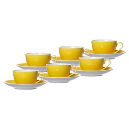 Ritzenhoff & Breker Ritzenhoff & Breker Kaffeetassen mit Untertassen Doppio 200 ml 6er Set