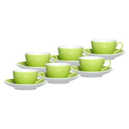 Ritzenhoff & Breker Ritzenhoff & Breker Kaffeetassen mit Untertassen Doppio 200 ml 6er Set