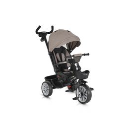 Byox Tricycle Space 3 in 1 Dreirad Getr&auml;nkehalter, Korb, Schiebegriff, EVA-R&auml;der beige