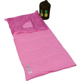 Kinderschlafsack Polydaun "Kinderschlafsack Beach House", rosa, Schlafsäcke, Kinder, B/L: 70cm x 160cm, umlaufender Reißverschluss, Obermaterial: 50% Baumwolle, 50% Polyester, L:160cm