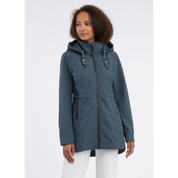 Outdoorjacke Ragwear "DAKKOTA A", Damen, Gr. XL (42), grau (dunkelgrau), Web, Obermaterial: 100% Polyester, unifarben, casual, Langarm, Jacken