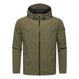 Outdoorjacke Ragwear "Lewie", Herren, Gr. L (52), grün (olivgrün), Obermaterial: 100% Nylon, Innenfutter: 100% Polyester, Basic, gerade hüftbedeckend, hoch geschlossener Ausschnitt, Langarm weit elastischer Bund mit innenliegendem Gummizug, Jacken, Übergangsjacke mit wasserdichtem Reißverschluss