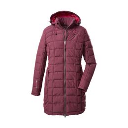 Steppmantel Killtec "Skane WMN Quilted PRK", Damen, Gr. 46, lila (pflaume), Oberstoff: 100% Polyester, Futter: 100% Polyester, Wattierung: 100% Polyester, sportlich, Mäntel, Moderner Parka von Killtec: warm, wasser- und winddicht, atmungsaktiv