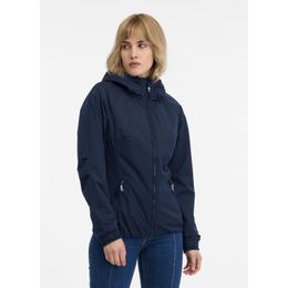 Outdoorjacke Ragwear "DIZZIE", Damen, Gr. L (40), blau (navy), Web, Obermaterial: 100% Polyester, unifarben, casual, regular fit, Langarm elastischer Bund, Jacken