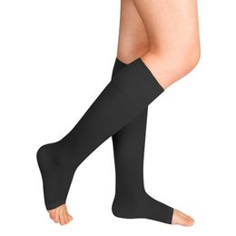 WITT Damen Stützkniestrümpfe, schwarz, Größe 0