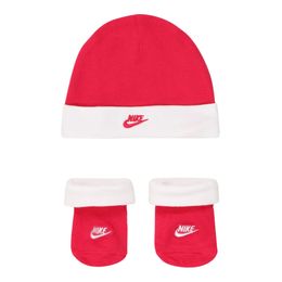 Nike Sportswear Set 'NIKE FUTURA HAT/BOOTIE 2PC' Gr&ouml;&szlig;e 50/68 knallrot / wei&szlig;