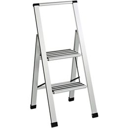 HEINE HOME Witt Trittleiter, silberfarben, Größe H/B/T 97x44x48 cm