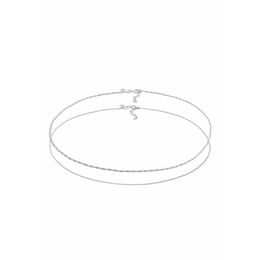 Elli Premium Halskette Basic Kette, Choker Damen Gr&ouml;&szlig;e 36 silber