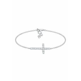 Elli Armband Kreuz Damen Gr&ouml;&szlig;e 16 silber